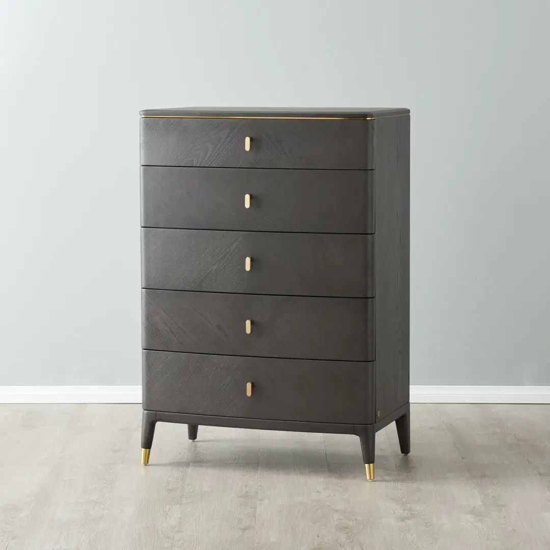 Beckham Dark Grey Bedside Table
