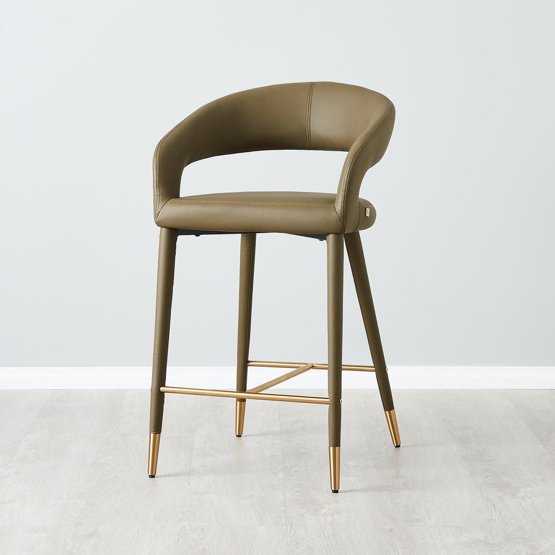 Moulin Midnight Navy Velvet Dining Chair - Brushed Gold Legs