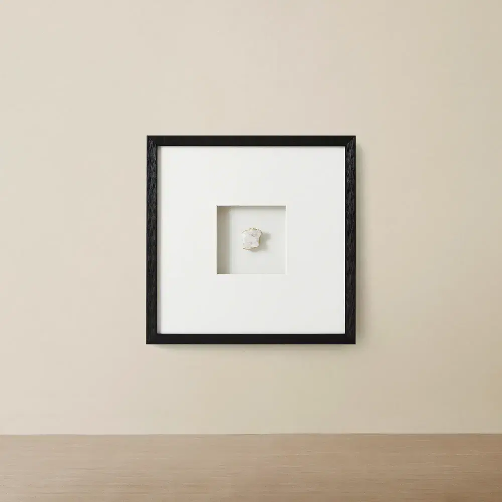 Jade Green Agate Shadow Box With Black Frame | Koala Living
