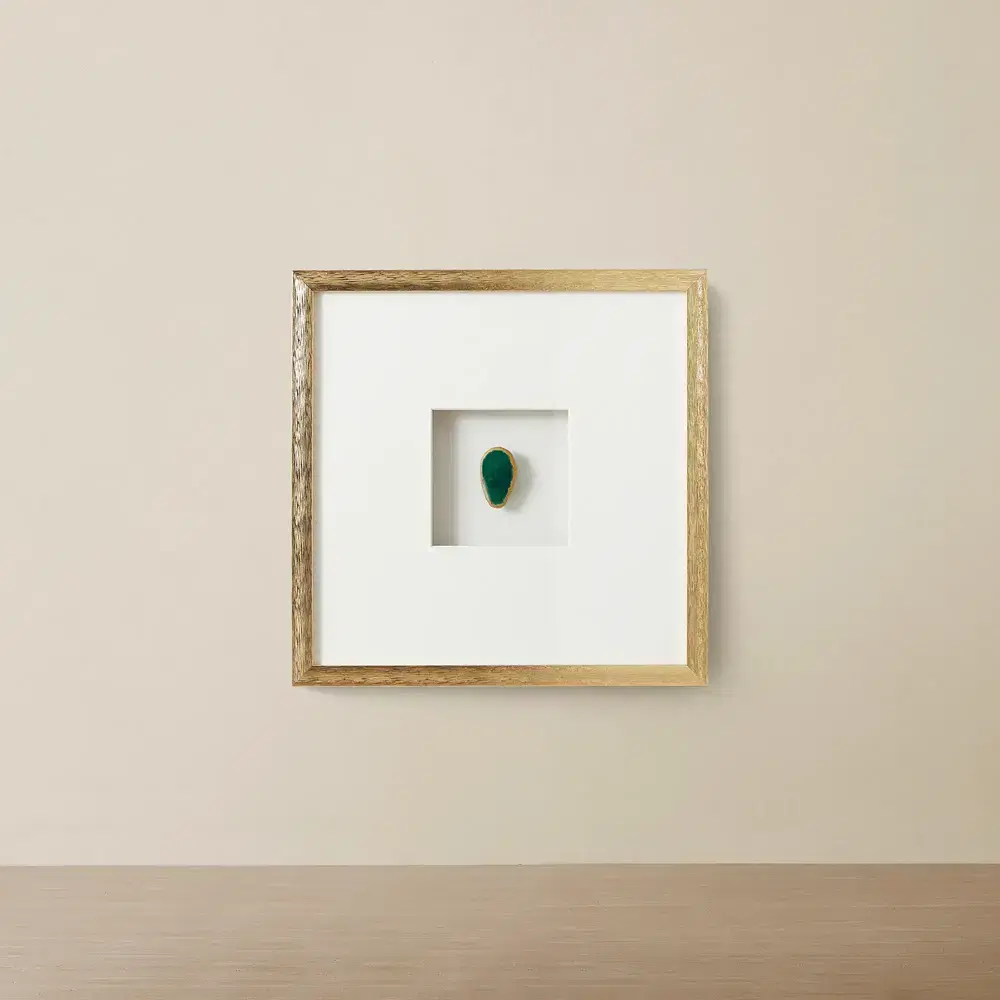 Purple Stone Shadow Box With Gold Frame | Koala Living