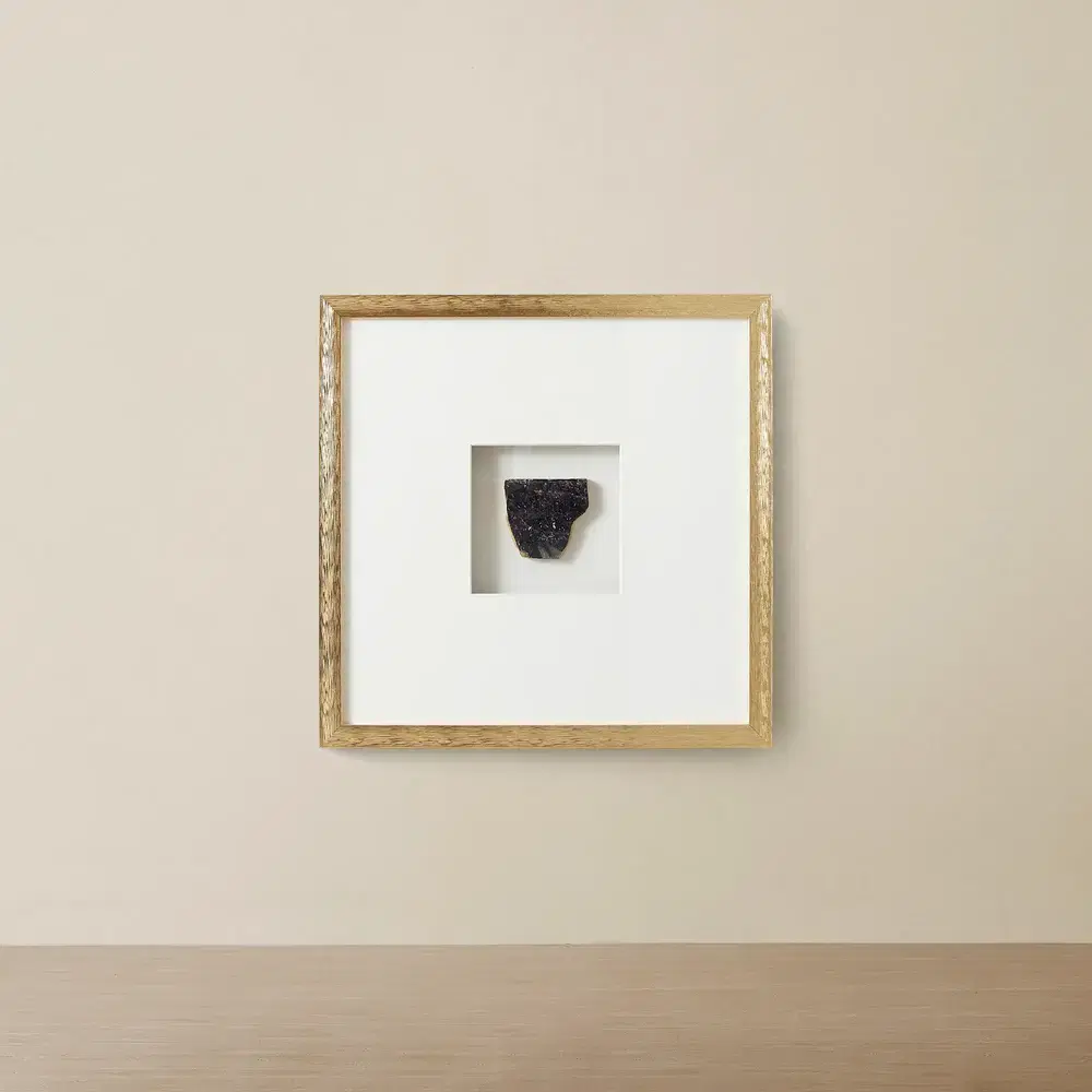 Tri-coloured Agate Shadow Box With Gold Frame | Koala Living