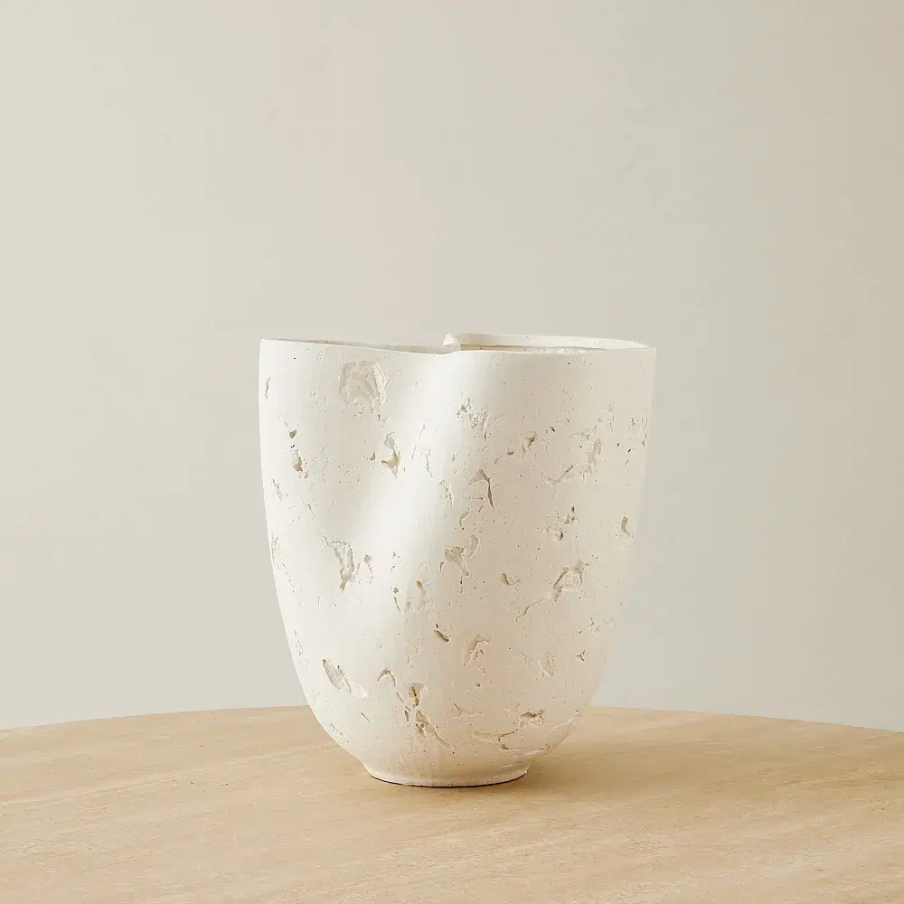 Blythe Matte White Ceramic Vase | Koala Living