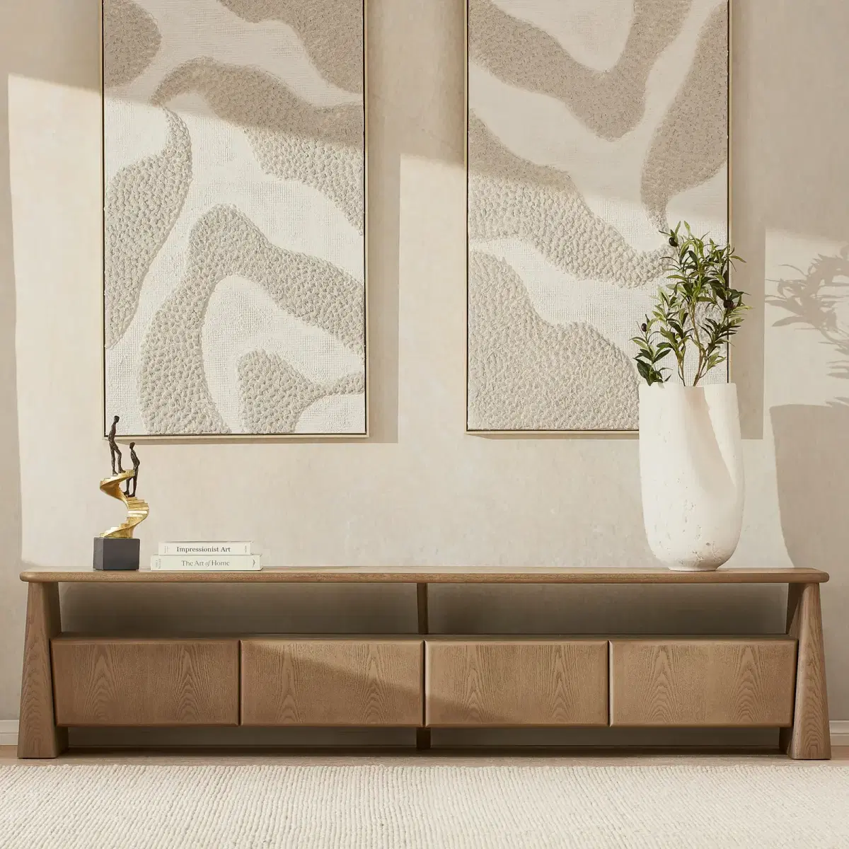 Dunstan Medium Brown Veneer Entertainment Unit | Koala Living