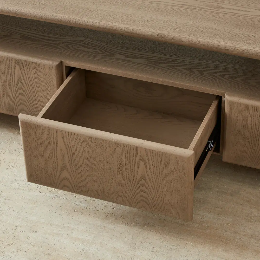 Dunstan Medium Brown Veneer Entertainment Unit | Koala Living