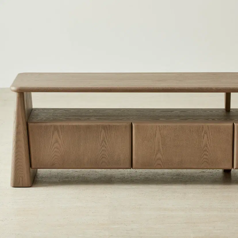 Dunstan Medium Brown Veneer Entertainment Unit | Koala Living