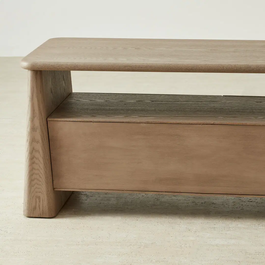 Dunstan Medium Brown Veneer Entertainment Unit | Koala Living