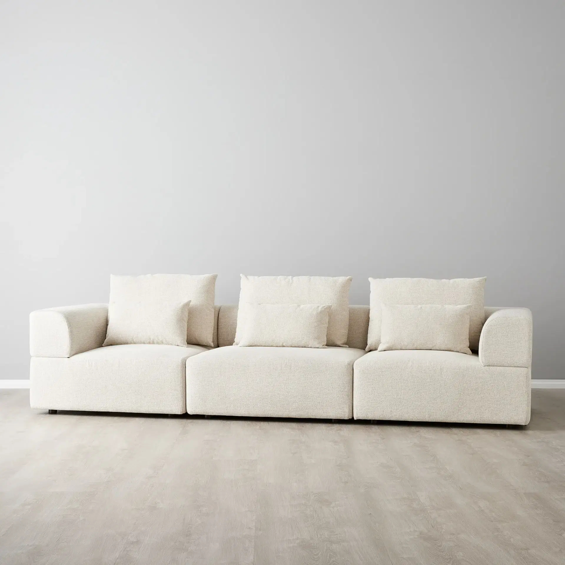 Archie White Sintered Stone Dining Table - Matte Black Legs 240x118cm