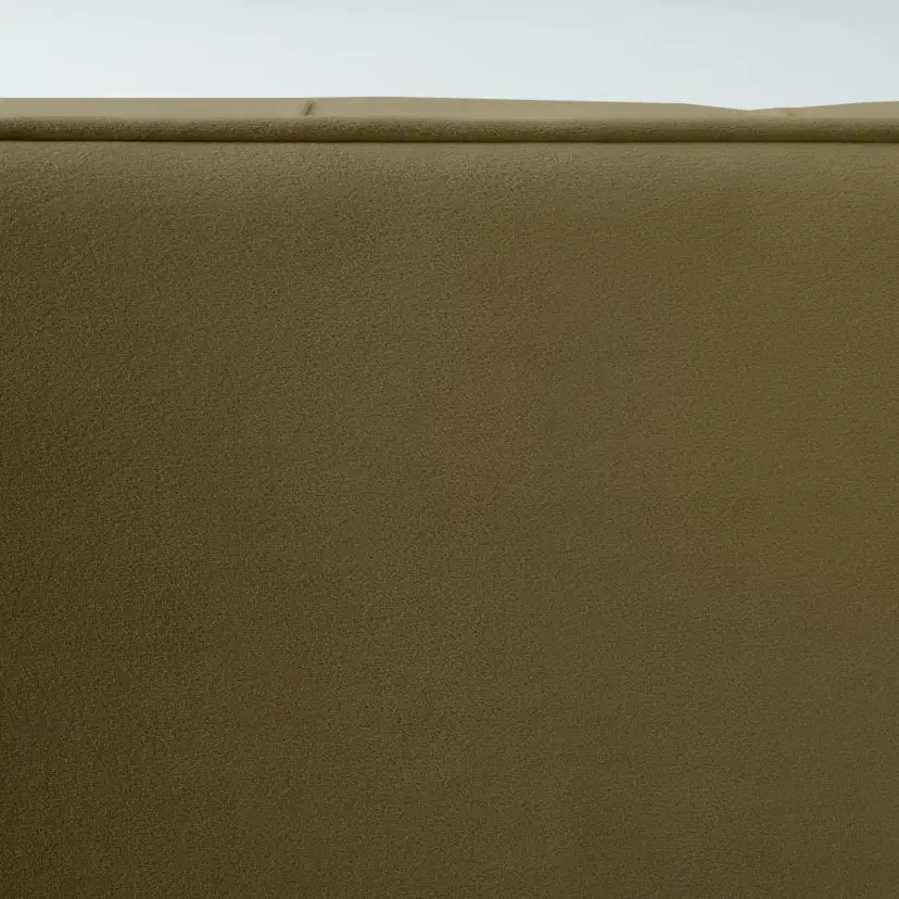 Vogue Olive Green Velvet 3-Seater Sofa - Dark Brown Legs | Koala Living